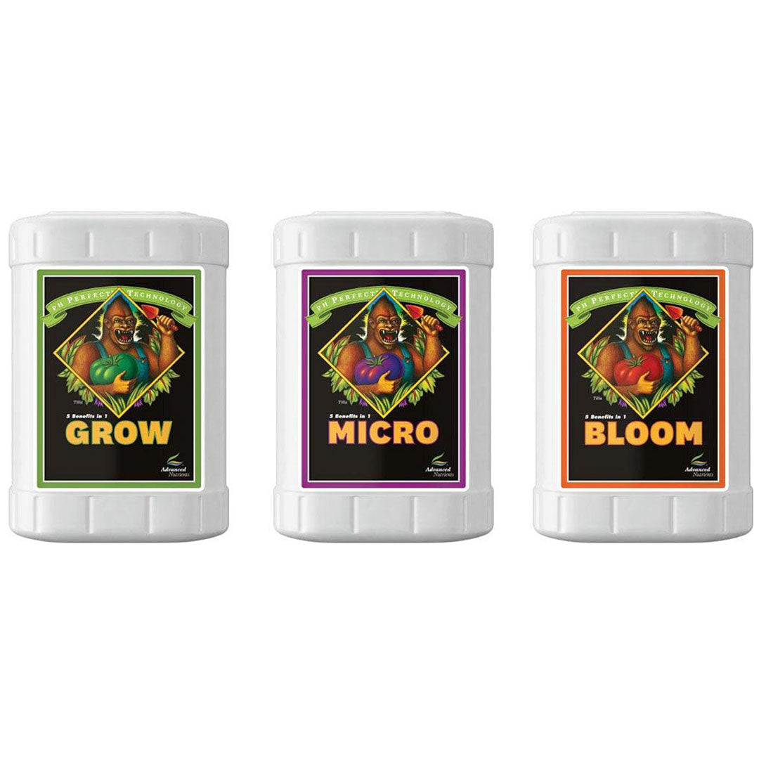 Advanced Nutrients pH Perfect Grow, Micro, Bloom Bundle, 3-Part Base ...